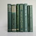 Dark Green Books; Set of 7 Books; Home or Wedding Decor; Instant ...