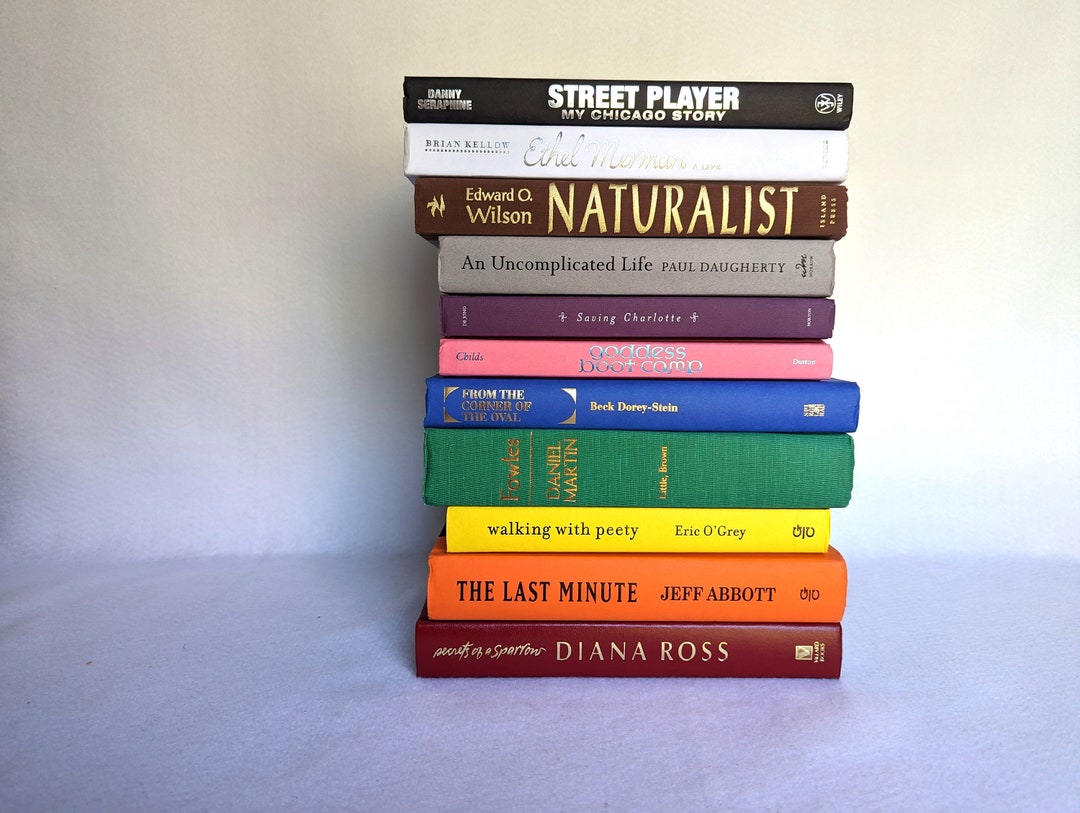 Rainbow Color Spectrum Books; Set of 11 Hardcover Books; Home or ...