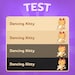Kawaii Dancing Cat Animated Emote: Twitch/discord Stream Overlay (GIF ...