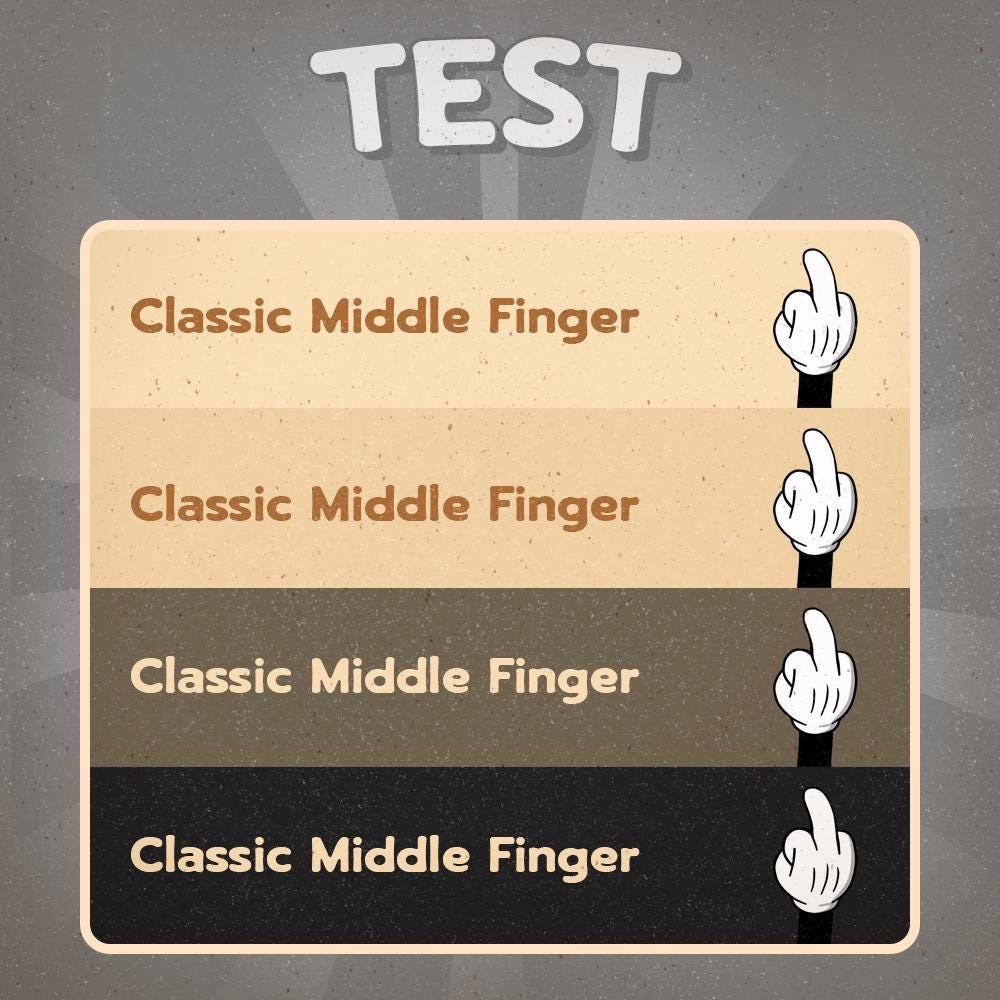 Funny Middle Finger Animated Twitch Emote: Sassy Stream Overlay (GIF ...