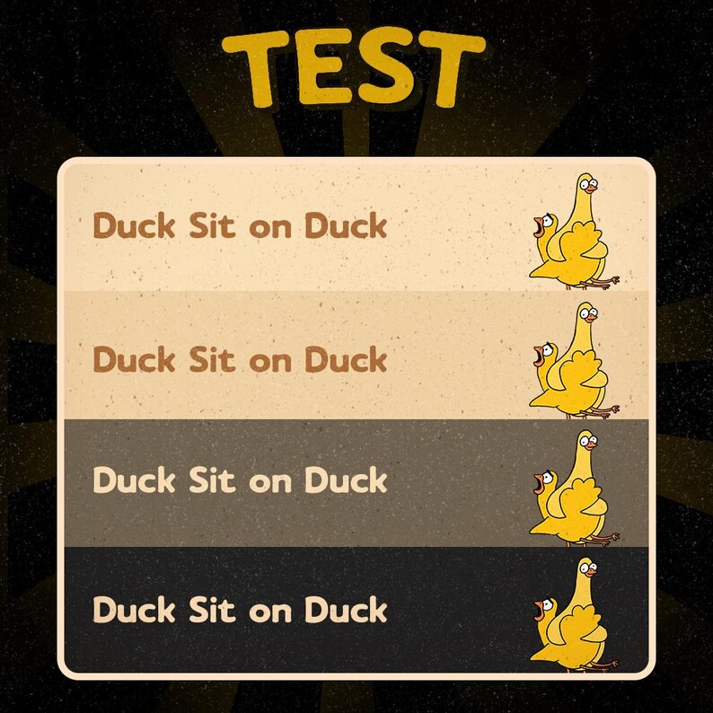Kawaii Duck Sit on Duck Animated Emote for Twitch and Discord, Funny ...