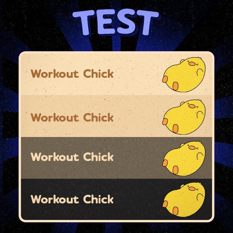 Kawaii Workout Chick Animated Emote for Twitch and Discord, Cute Tired ...