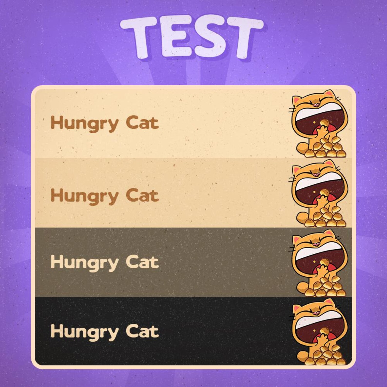 Kawaii Hungry Cat Animated Twitch Emote – Cute Snacking Kitty GIF, Food ...