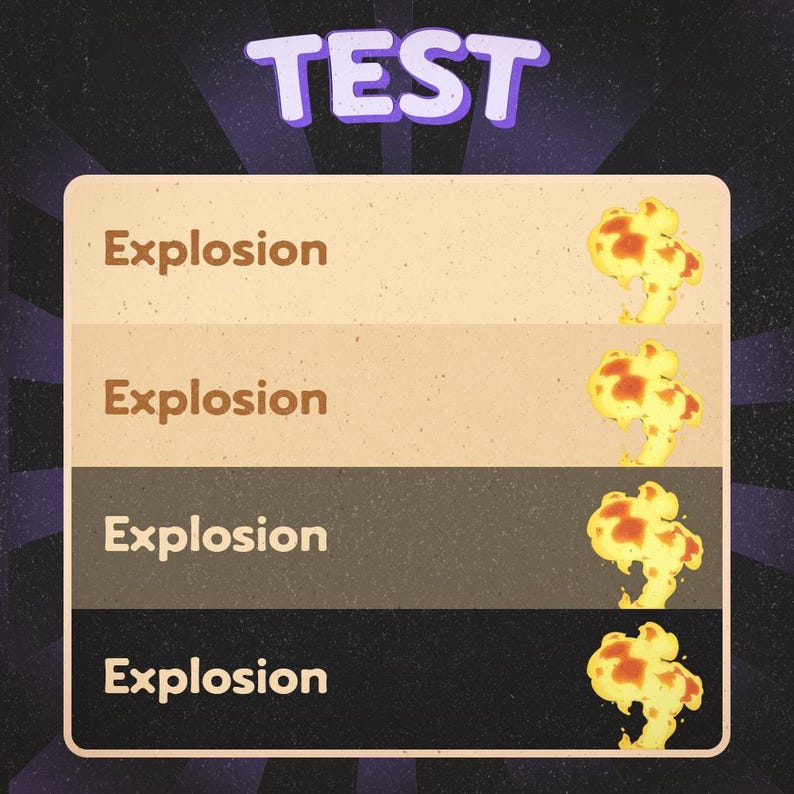 Explosion Animated Emote for Twitch, Discord & Kick | Comic Style ...