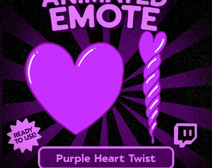 ANIMATED Heart Emotes for Twitch Discord / Valentine's Day / Animated ...