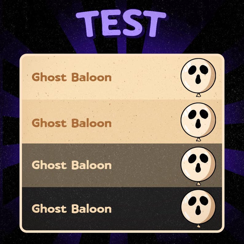 Kawaii Ghost Balloon Animated Twitch Emote: Halloween Streamer, Discord ...