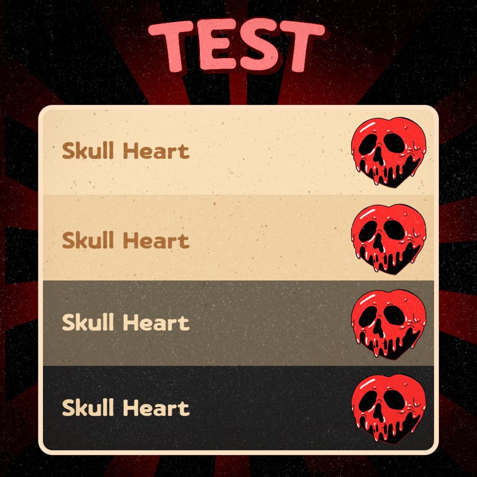 Kawaii Skull Heart Animated Emote for Twitch and Discord, Creepy Cute ...