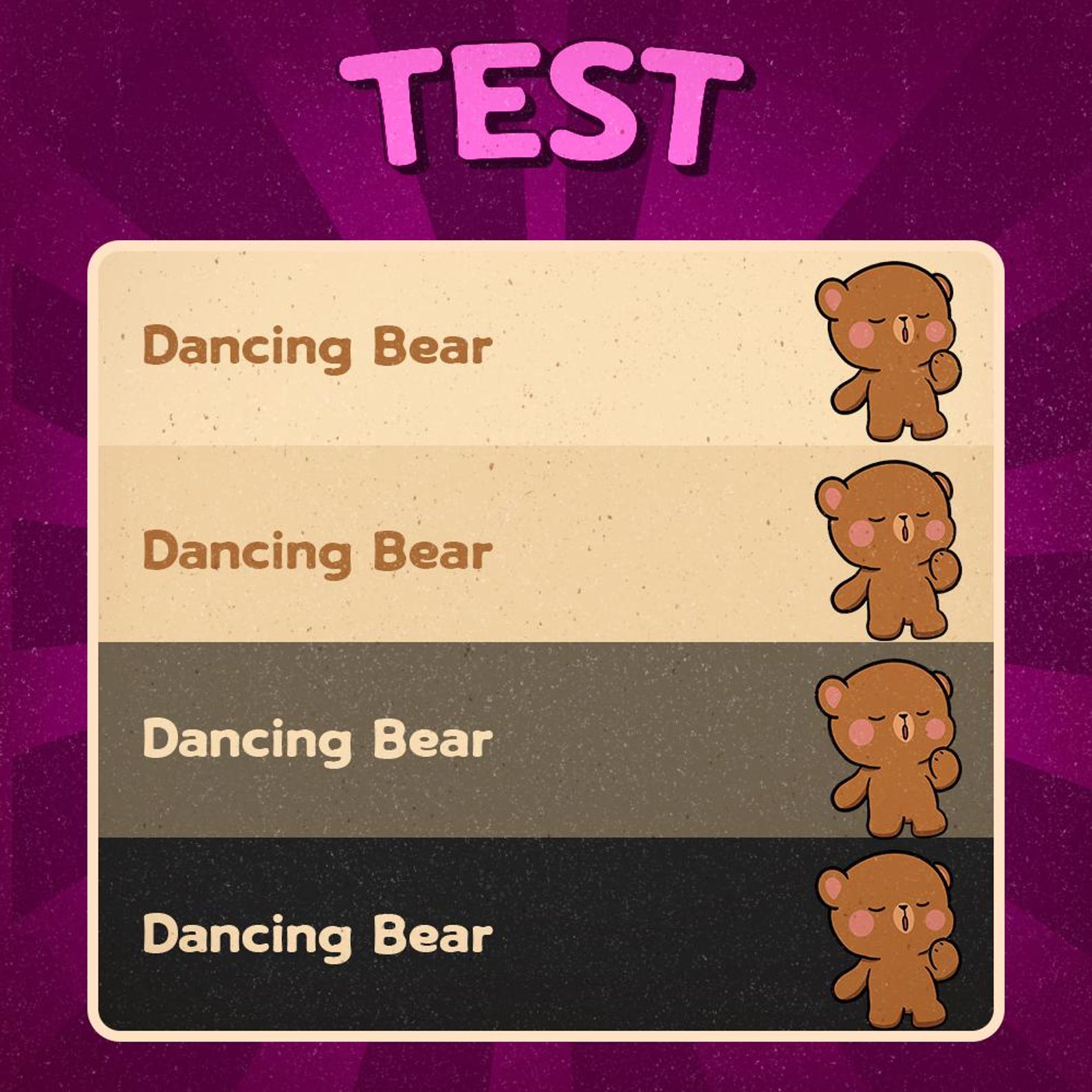 Kawaii Dancing Bear Animated Emote: Vibing Twitch/discord GIF - Etsy