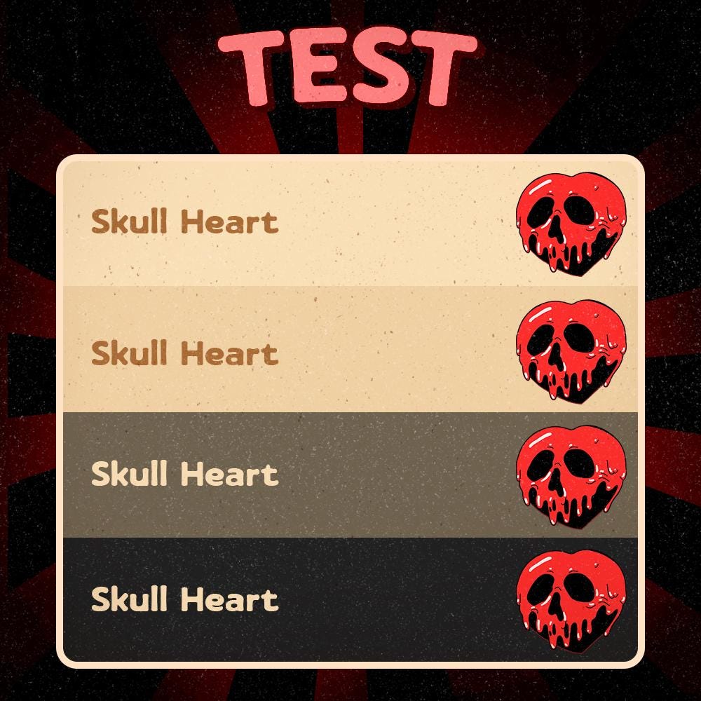 Kawaii Skull Heart Animated Emote for Twitch and Discord, Creepy Cute ...