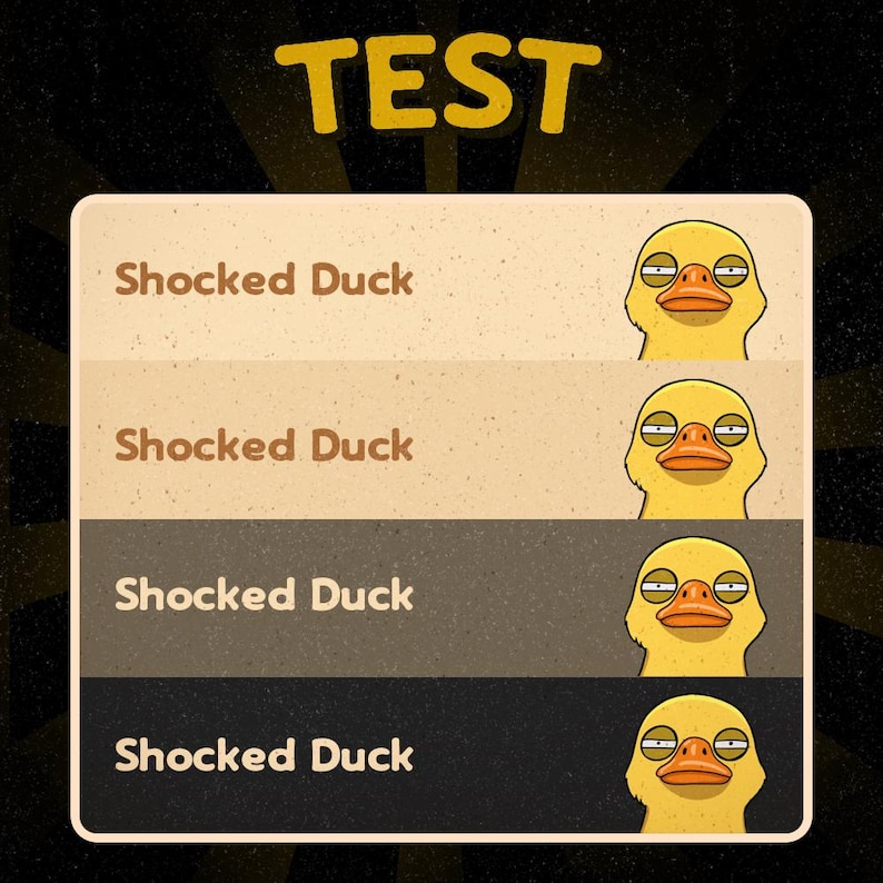 Kawaii Shocked Duck Animated Emote for Twitch and Discord, Funny ...