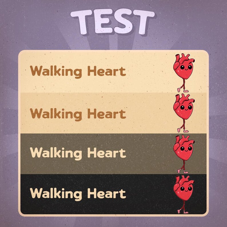 Kawaii Walking Heart Emote: Animated GIF for Twitch, Discord, Kick ...