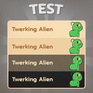 Twerking Alien Animated Emote for Twitch, Cute and Funny Stream Asset ...