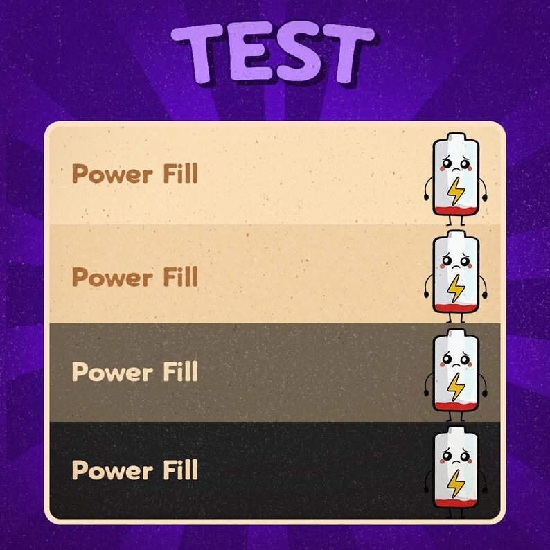Kawaii Animated Twitch Emote: Low Battery Power Fill (GIF Download) - Etsy