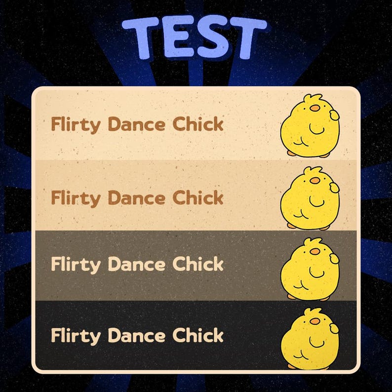 Kawaii Flirty Dance Chick Animated Emote for Twitch and Discord, Cute ...