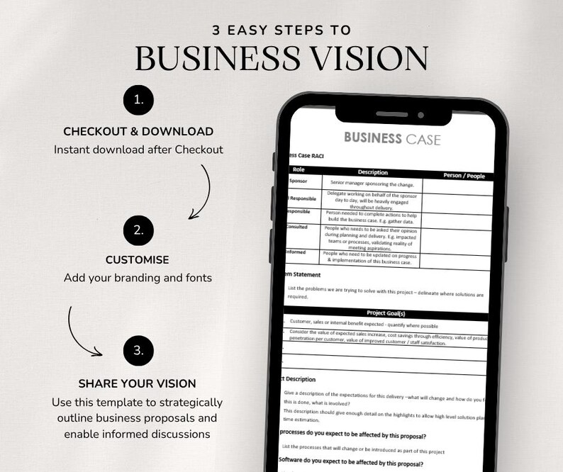 Business Case Template Word Document | Project Proposal | Strategic ...