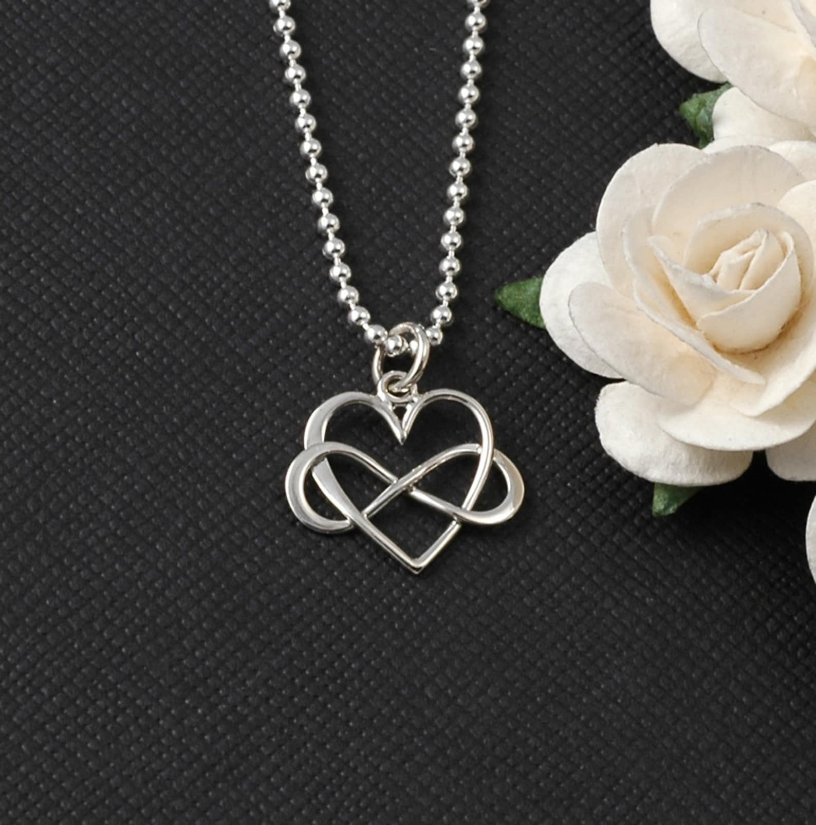 Infinity Heart Necklace Sterling Silver Infinite Love - Etsy