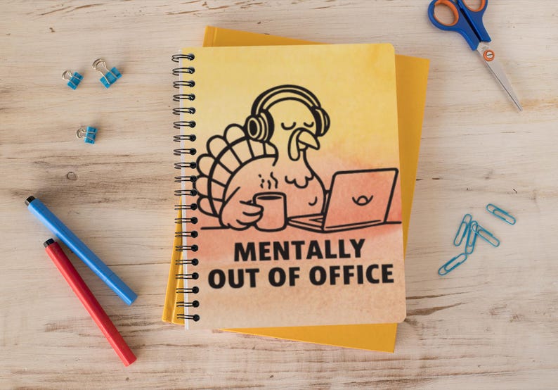 Coworker Gift – Funny Turkey Office Notebook | Sarcastic Work Journal ...