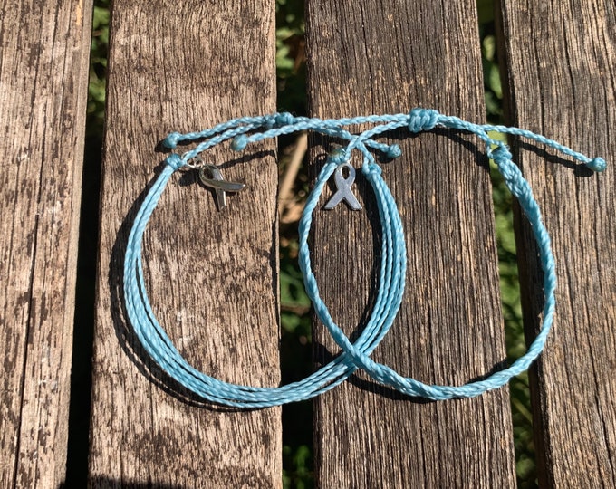 Prostate Cancer Awareness Bracelet - Waterproof and Adjustable - Etsy