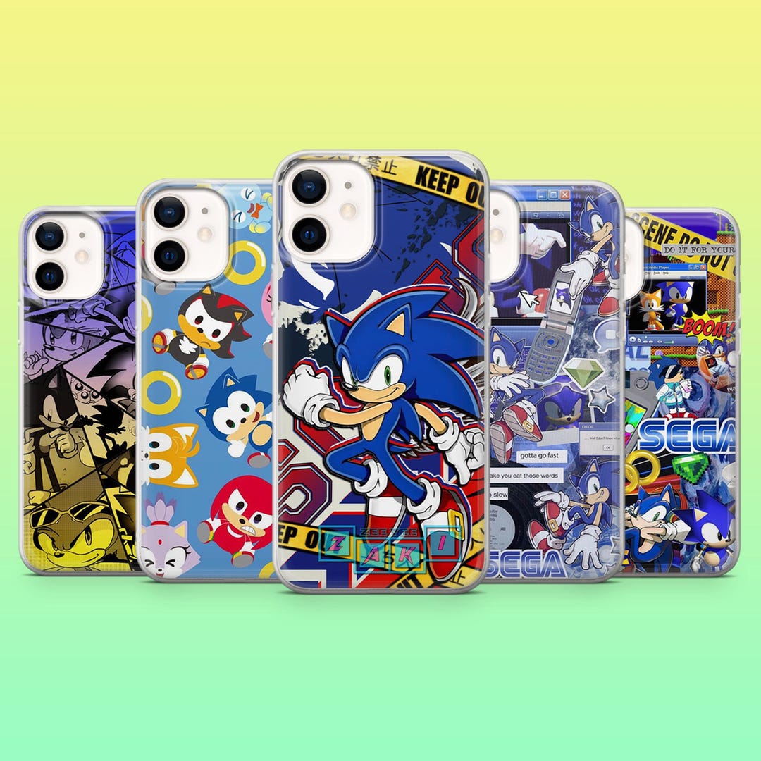 Sonic Phone Case Hedgehog Video Game Cover for iPhone 17 Pro, 16, 15 ...