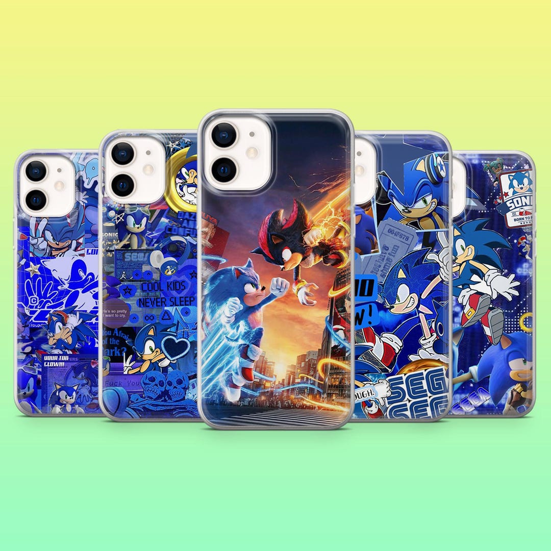 Sonic Phone Case Hedgehog Speedster Cover for iPhone 17 Air, 16, 15, 14 ...