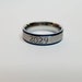 Thin Blue Line, Blue Line Ring, Police Wife Ring, Personalized Law ...