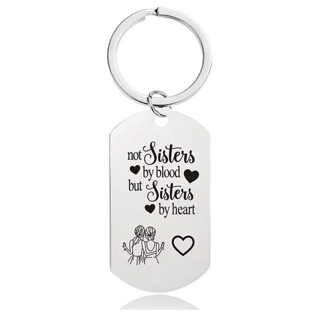 Custom Engraved Key Chain for Loved, Friend, Family, Sister, One With ...