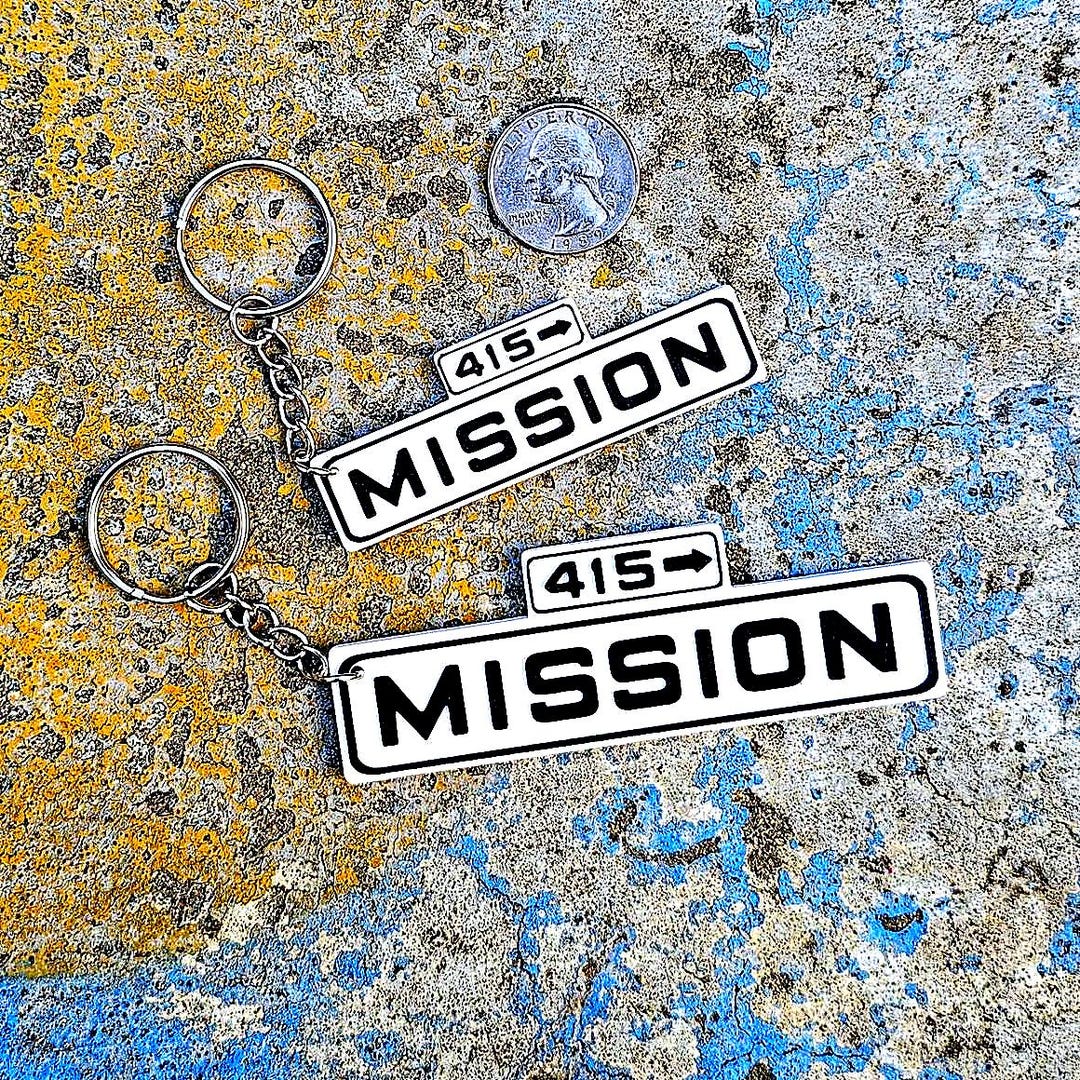 SMALLS! 75% Size 3D Printed San Francisco Street Sign Key Chains - Etsy