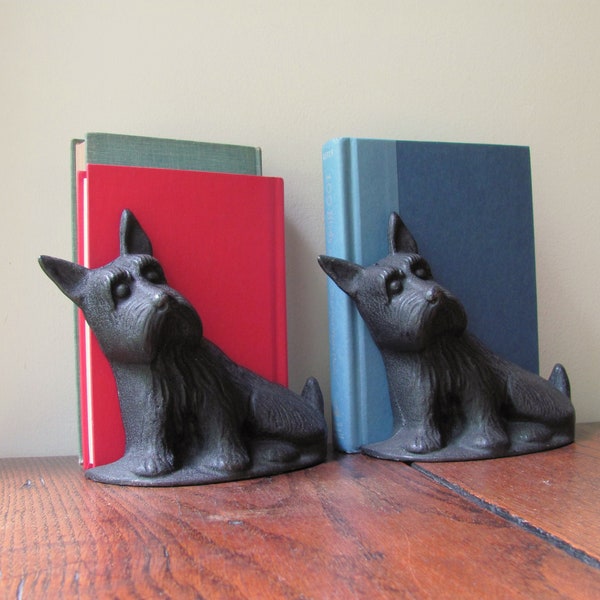 Vintage Bookends Scotty Dog - Etsy