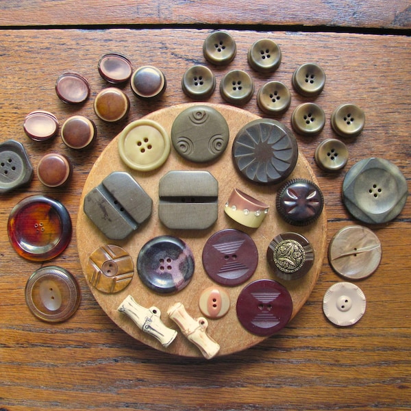 Amber Buttons - Etsy