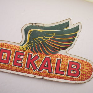 Vintage Metal DeKalb Winged Corn Sign Flying Wings in Farm | Etsy
