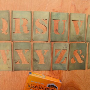 Reese's Brass Stencils Letters Symbols Ampersand Metal Alphabet ...