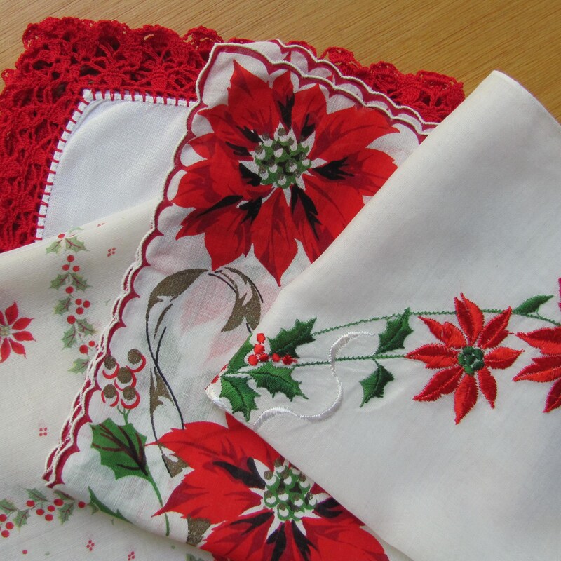 Christmas Hankie - Etsy
