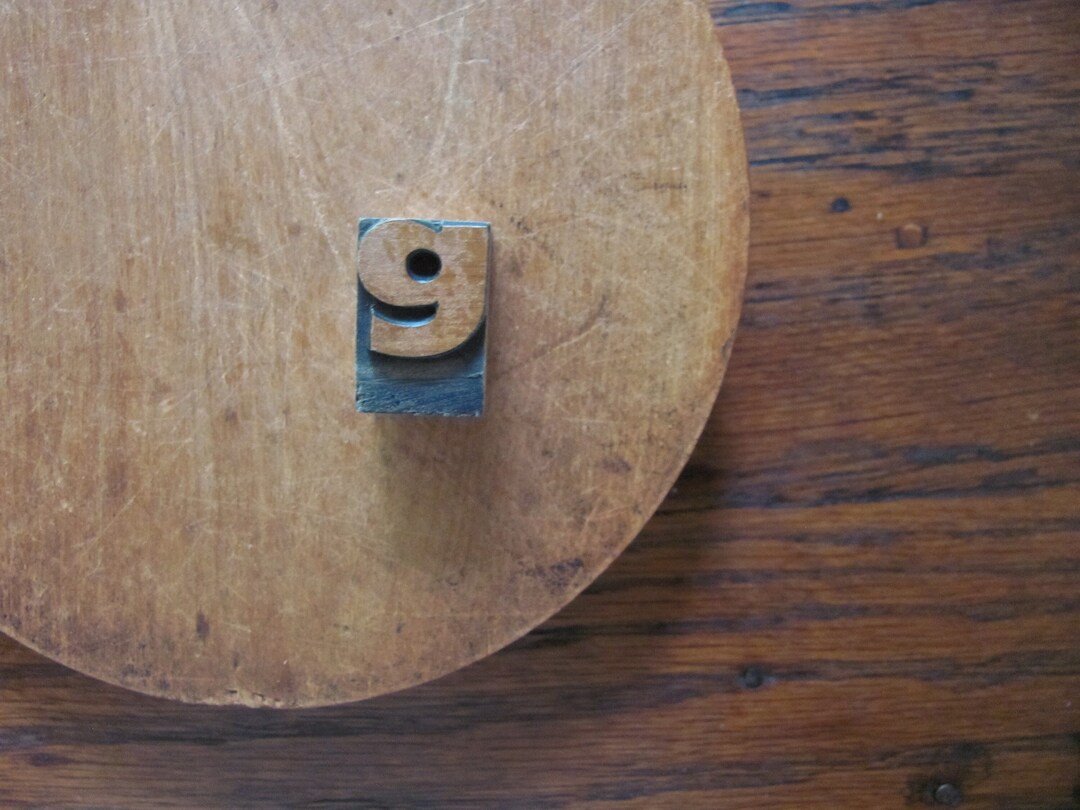 Vintage Letterpress Letter G a Printer Block a G Lower Case - Etsy