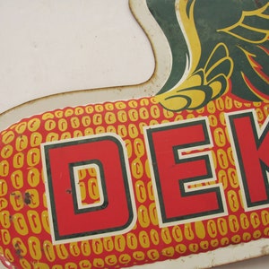 Vintage Metal DeKalb Winged Corn Sign Flying Wings in Farm | Etsy