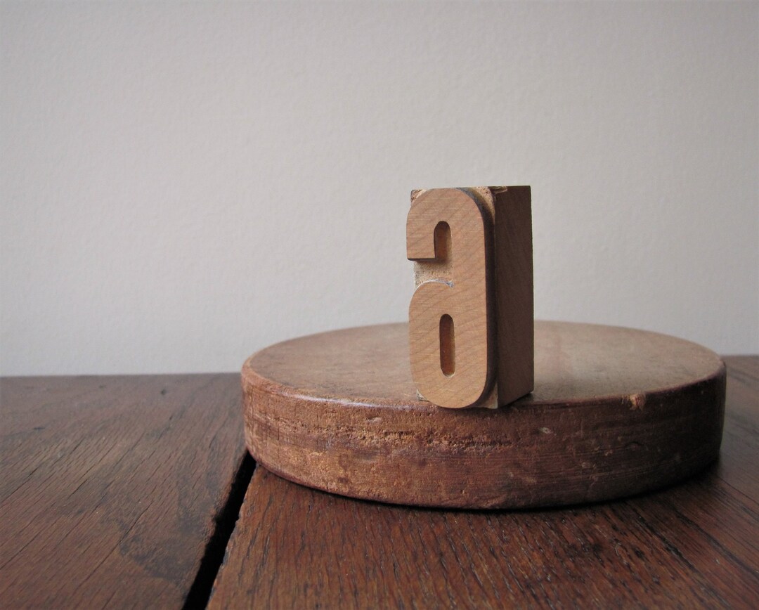Vintage Letterpress Number 6 9 Printers Block 9 6 Number Stamp Wood ...