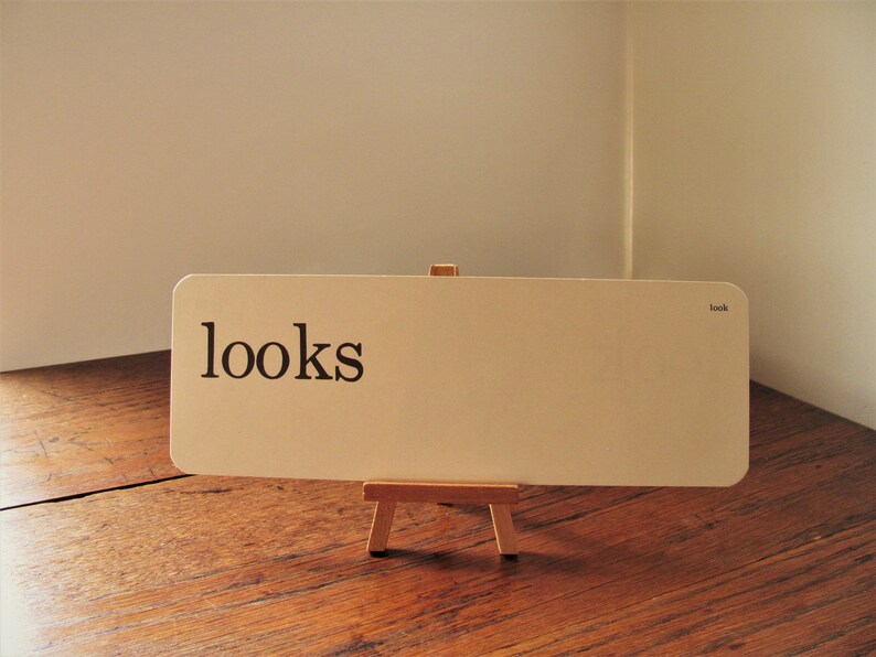 Vintage Flash Card look looks Dick Jane Flashcard | Etsy