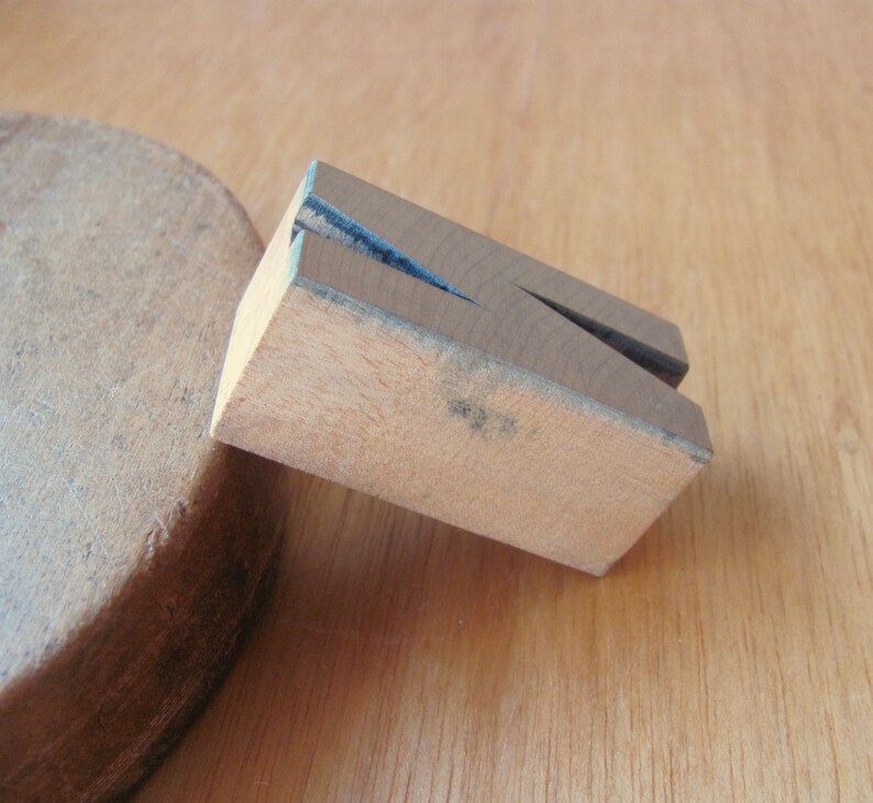 Printers Block Letter N Letterpress Stamp Wood Capital N Wooden Print ...