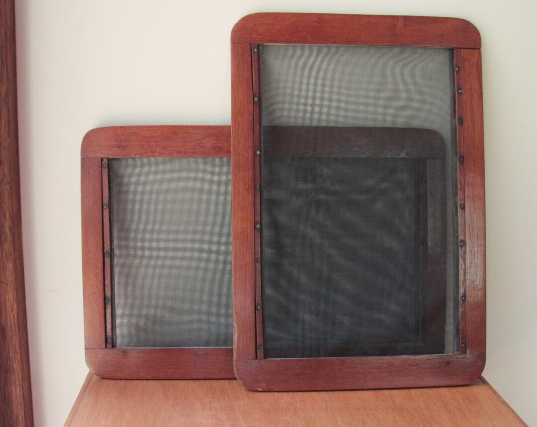 Hatch Screen Window Wooden Frame Earring Art Jewelry Hanger Boat ...