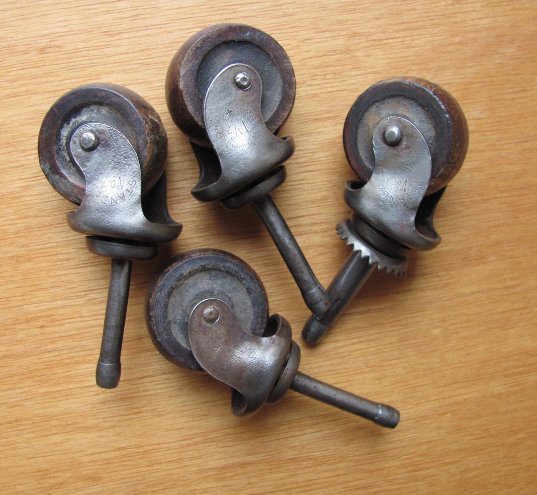 Wood Casters Wooden Wheels Furniture Hardware Metal Standard No 7 1/2 ...