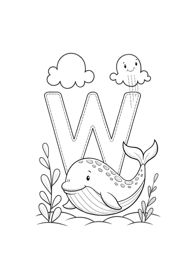 ABC Coloring Book: Early Learning Alphabet Activity (printable ...