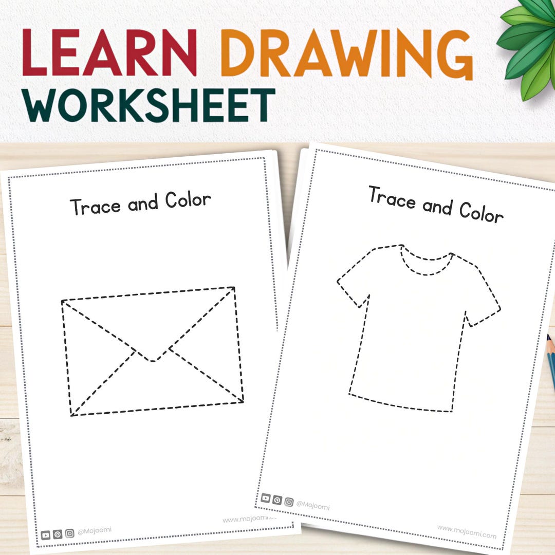 Kids Drawing Worksheets: 26 Beginner Lessons, Tracing Activities ...