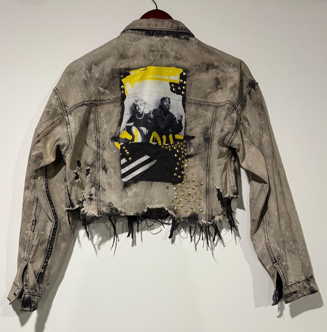 Tupac X Marilyn Monroe Denim Jacket - Etsy