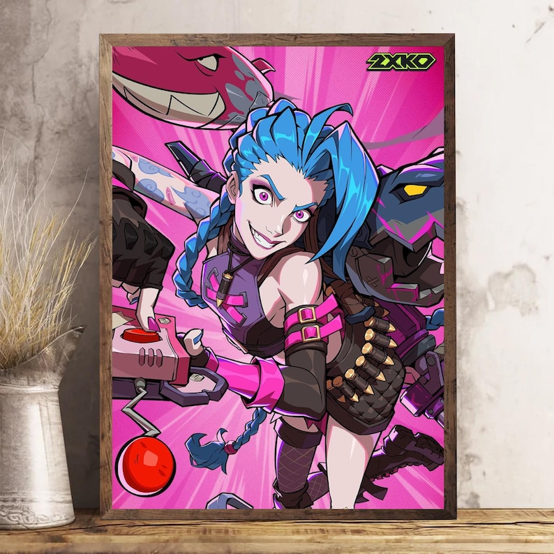 Jinx 2XKO Poster: League of Legends Fan Art (unframed) - Etsy