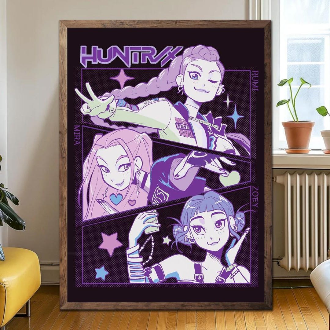 HUNTRX: Dynamic Character Showcase Poster Unframed, Multi-character ...