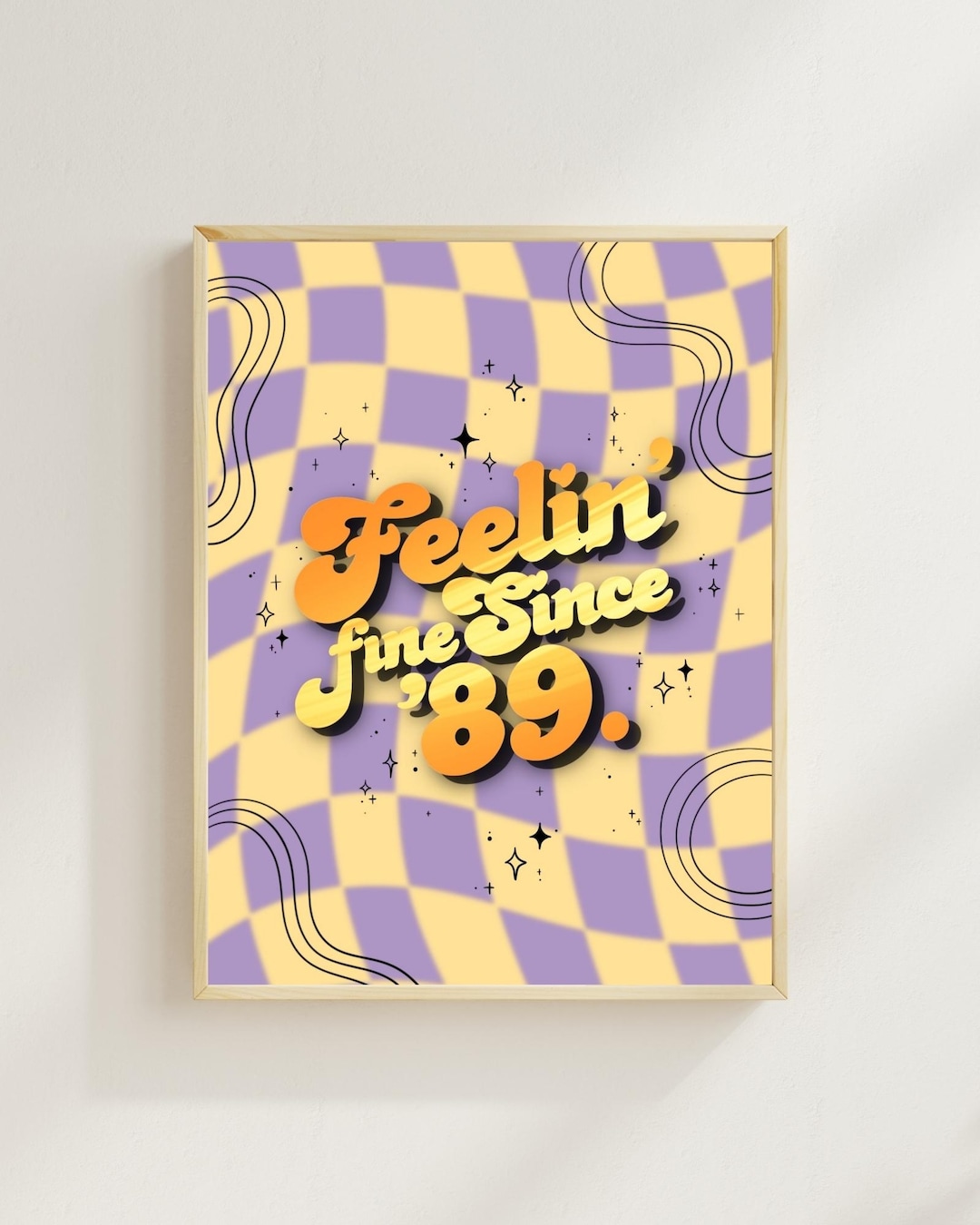 90s Kid & Millennial Retro Wall Art Poster, Vibrant Color Digital Print ...