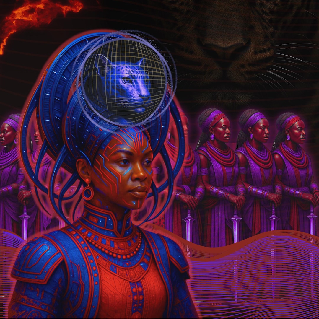 Queen Idia – Portrait in Full Regalia. Empress. Mother of Ndlovu-kazi ...