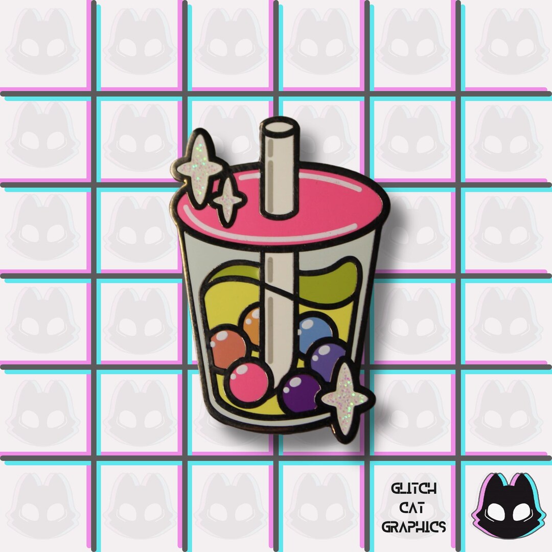 Xenogender Flag Pride Boba Milk Tea - Enamel Pin - Etsy