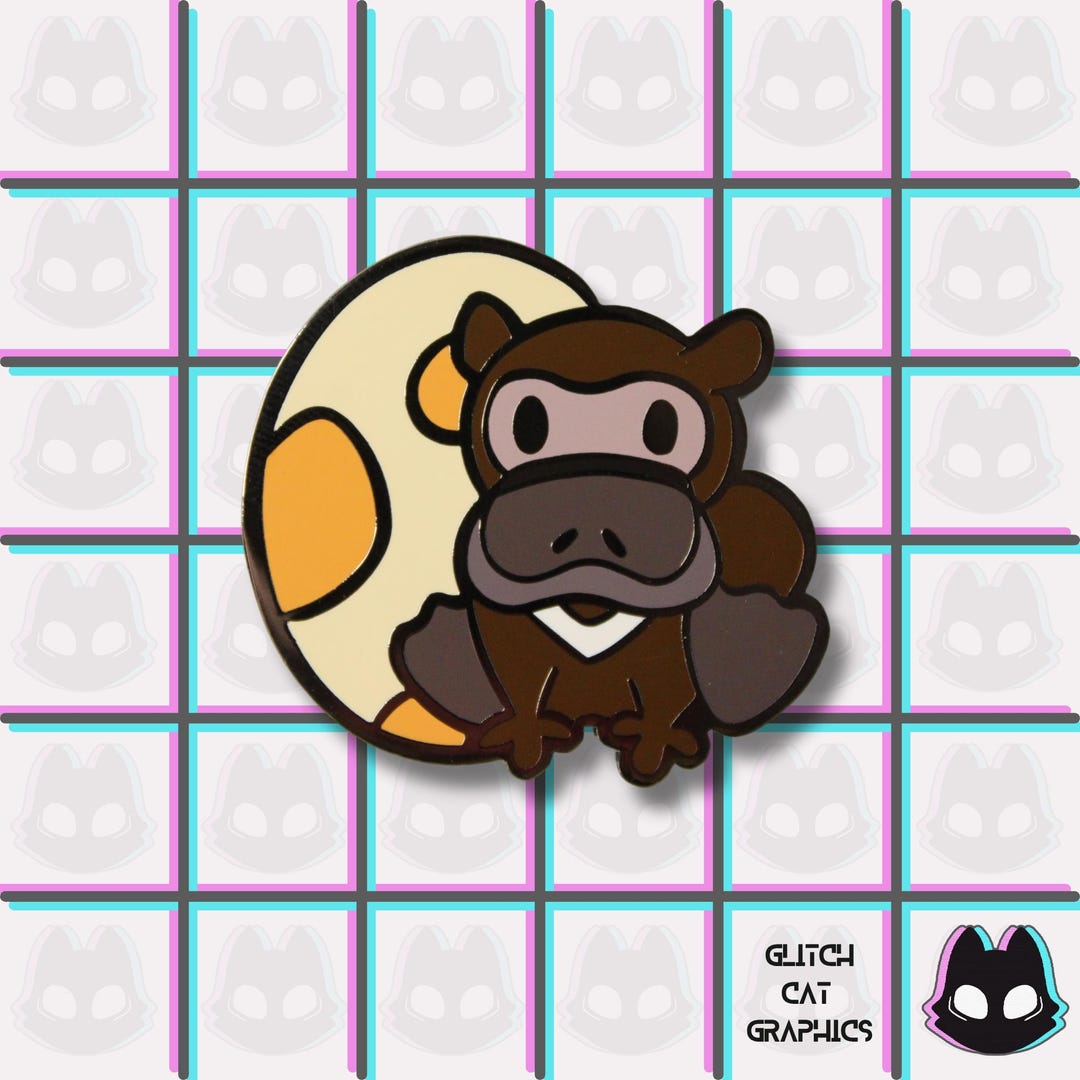 Platypus Bear Companion - Enamel Pin - Etsy