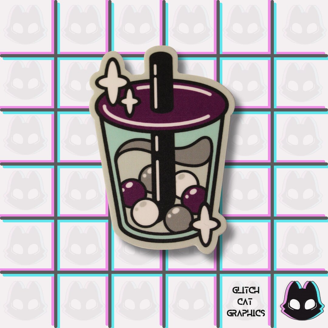Acesexual Flag Pride Boba Milk Tea - Sticker - Etsy