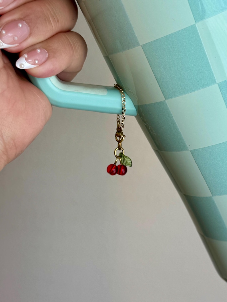 Cherries Tumbler Charms | Bee | Daisy | Smiley Face | Tumbler ...
